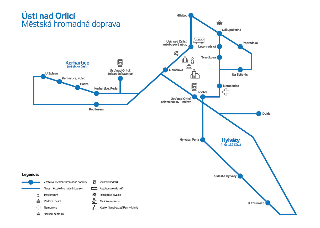 Městská hromadná doprava - Město Ústí nad Orlicí